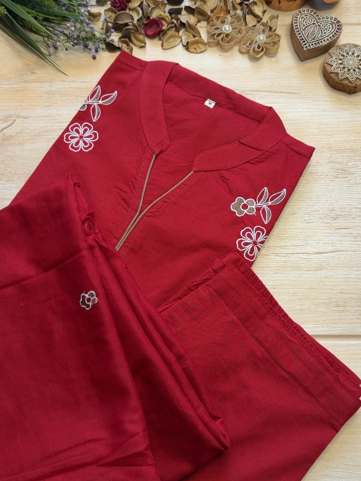 Ruby Flora Suit Set – Navsachi